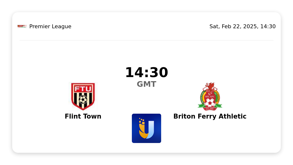 Live Results Flint Town vs Briton Ferry Athletic at 14:30 - Uniscore